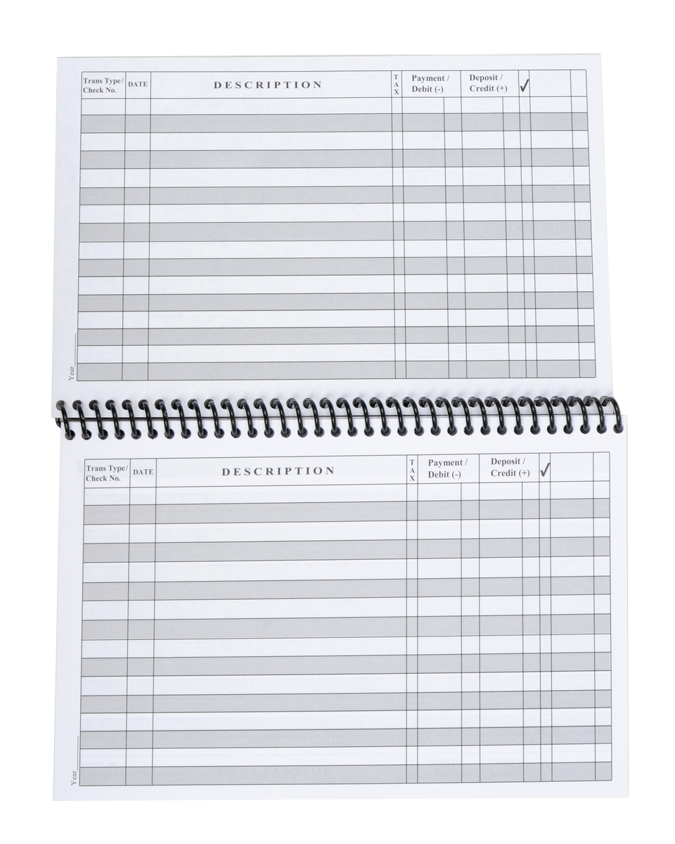 The Superior Check and Debit Card Register - Black, Wide – The Superior ...